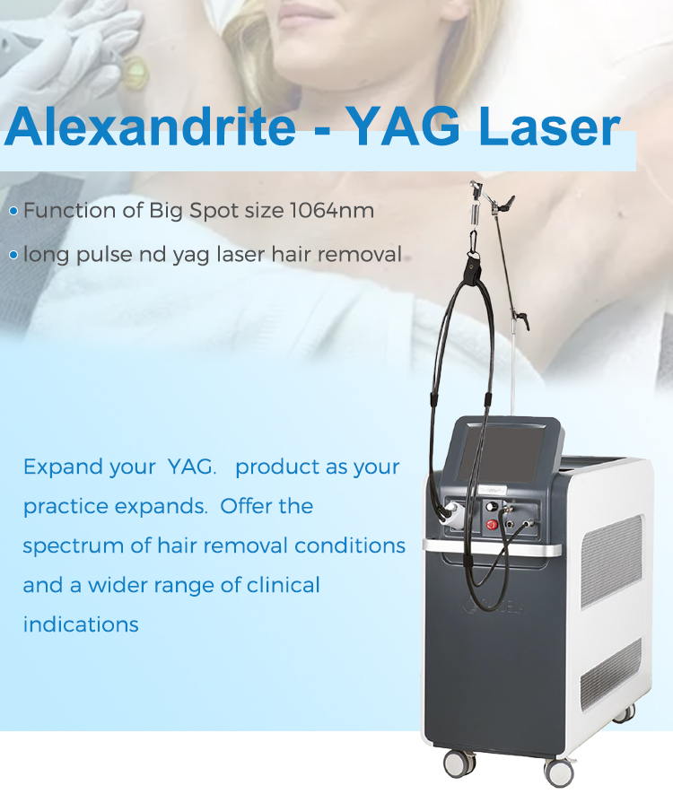 Alexandrite Laser Hair Removal 755 1064 Alex ND YAG Optical Fiber FDA ...
